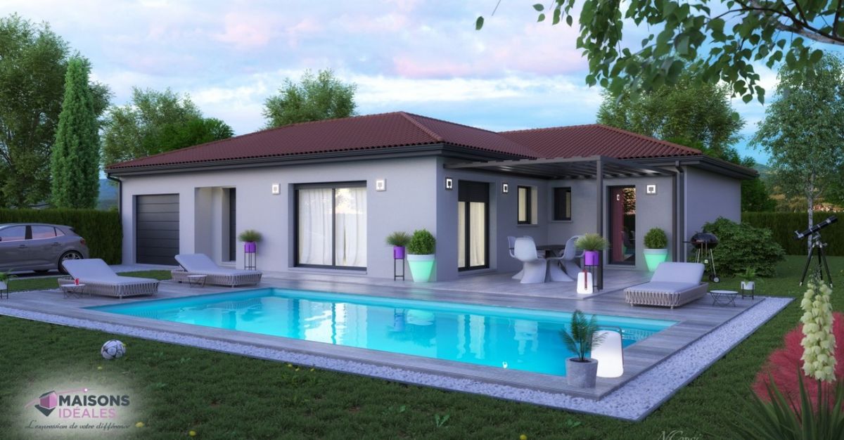 Maison de plain-pied, 115m² habitable 23m² de garage | Maisons Idéales